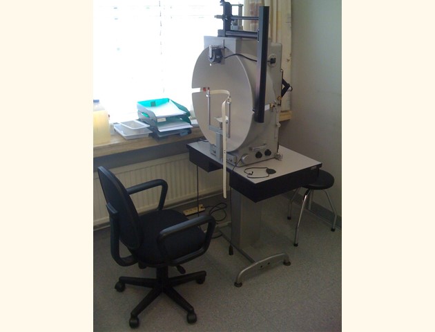 Visual field examination